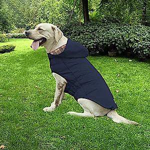 Waterproof Raincoat, Waterproof Dog Raincoat with Reflective Strip, Dog Zip Raincoat with Reflective Buttons, Waterproof Dog Raincoat Jacket for Size XS to XXXL Available Yellow Red Navy Blue