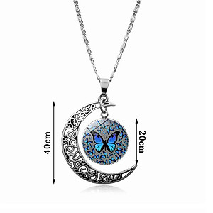 🍀 AIUSD Clearance 🍀, Vintage Metal Print Butterfly Set Necklace Bracelet Earrings Ladies Jewelry