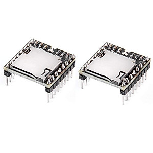 HiLetgo 2pcs mp3 Player Mini MP3 Player Audio Voice Module TF Card U Disk Board for DFPlayer Audio Voice Music Module