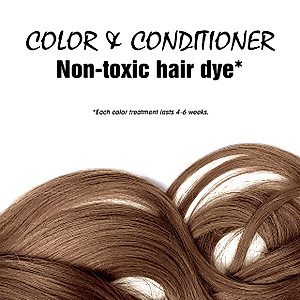 Light Mountain Henna Hair Color & Conditioner - Light Brown Hair Dye for Men/Women, Organic Henna Leaf Powder and Botanicals, Chemical-Free Semi-Permanent Hair Color, 4 Oz