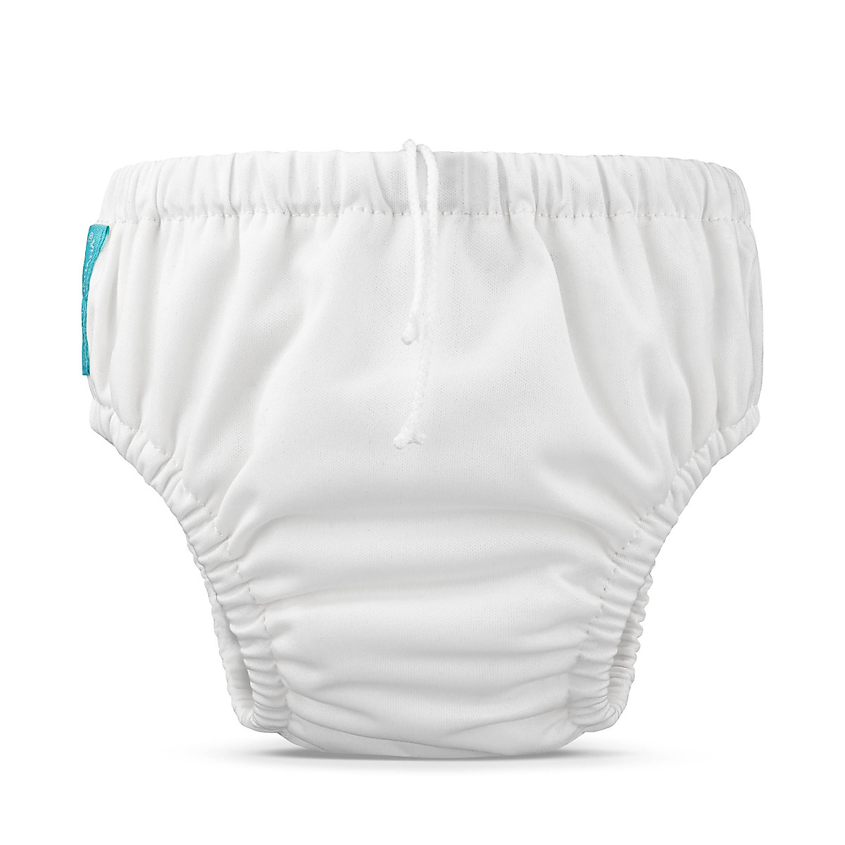 Charlie Banana Baby Reusable and Washable Swim Diaper for Boys or Girls, White, Large (Pack of 1)
