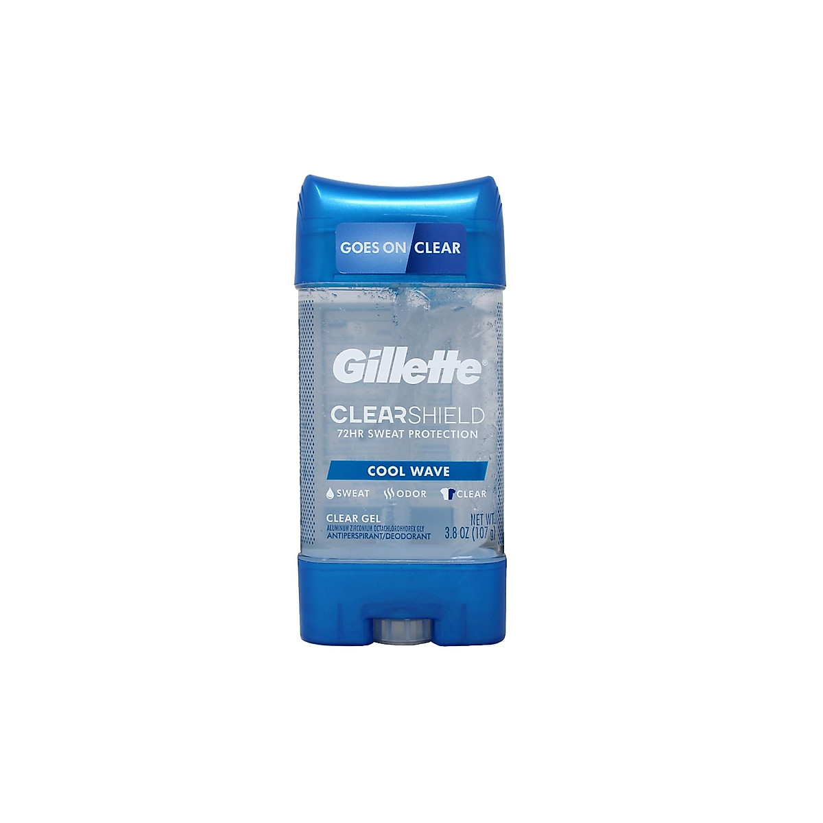 Gillette Anti-Perspirant Deodorant Clear Gel Cool Wave - 3.8 oz, Pack of 2