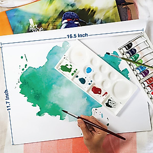 3 Pack of Artvue A3 Sketch Book or Drawing Book, 11.7" x 16.5", 18 Sheets Per Pack, 91lbs(135gsm), Acid-Free Drawing Paper, Artistic Drawing, Watercolor and Sketch Book for Kids and Beginners Artist