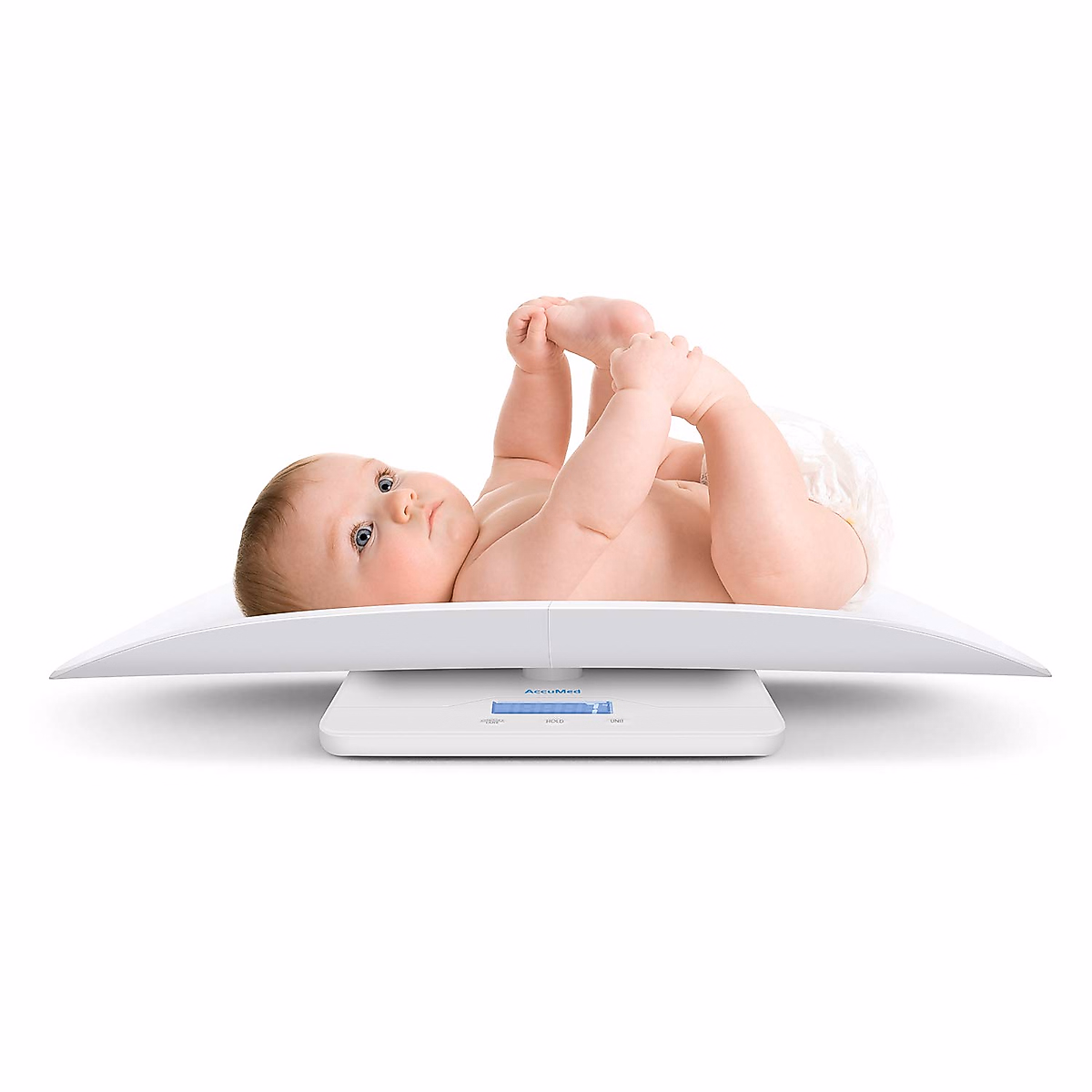 AccuMed Baby Scale, Pet Scale, Multi-Function Toddler Scale, Digital Baby Scale, Blue Backlight, Weight and Height Track