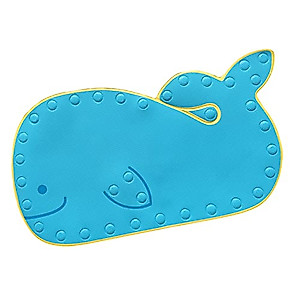 1pc Bath Mat for Bath Cushion Tub Anti-Skid Mat Door Mat Whale Shape Rugs Bathtub Mat Floor Mat Non- Mat Blue Climbing Mat Soft Floor Play Mat