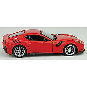Bburago Ferrari F12 TDF, Red 26021R - 1/24 Scale Diecast Model Toy Car, unisex-child