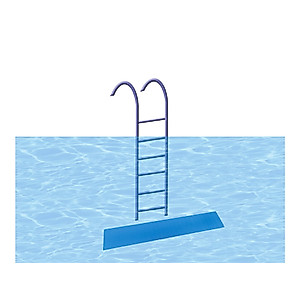 Two Rolls 36inch*9inch 2.5MM Thick Swimming Pool Ladder Mat NO-Slip Texture for Above Ground Steps Pad Stairs Under Pools Accessories