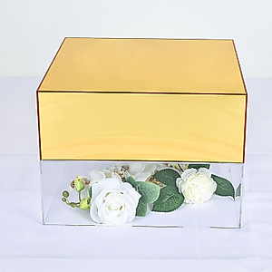 Balsa Circle 14-Inch Clear Acrylic Display Box Cake Stand Centerpiece Pedestal Riser Party Wedding Decorations Supplies
