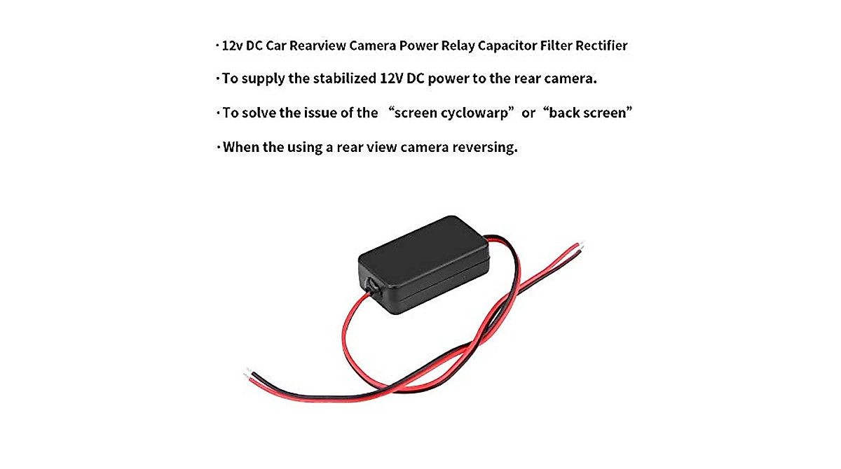 Car Rear View Rectifier 12V Power Relay for Backup Camera | LZKZPY