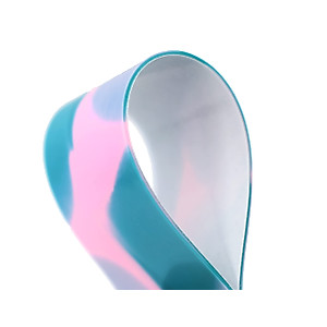 Teak Tuning Pro Duro Grip Tape, Pink & Teal Swirl - Ultra Premium, Custom Teak Silicone Polymer Blend - 41A Durometer for Ultimate Grip, Comfort, Control & Performance - 0.7mm Thick