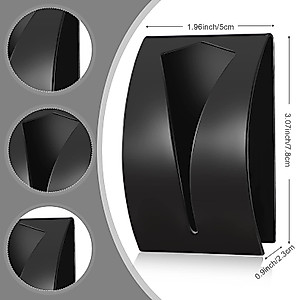 Boao Self Adhesive Towel Hook Holder Grabber Stainless Steel Kitchen Dish Towel Hook Mount Non Drilling Towel Hangers Rack Hand Towel Hook Tea Towel Holders Bathroom Kitchen (Black, Silver,4 Pcs)