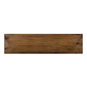 Kate and Laurel Lander Rustic Hanging Wall Shelf, 24" x 8" x 16", Rustic Brown and Black, Two Tiered Farmhouse-Inspired Shelves for Wall