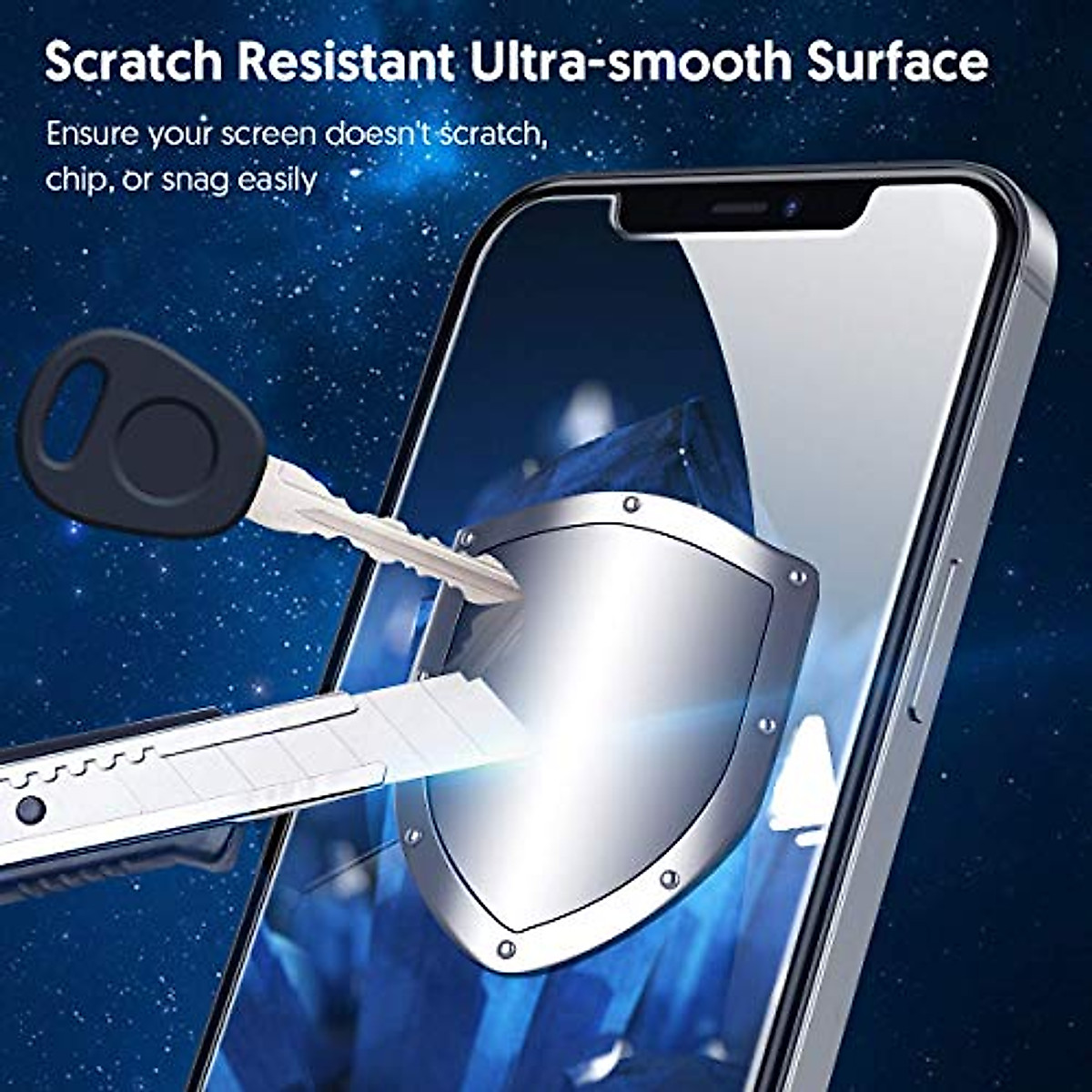 Fotbor for iPhone 12 Pro Max Privacy Screen Protector, Privacy Screen Protector for iPhone 12 Pro Max [2X Anti-Spy] Shatterproof 9H Tempered Glass Film for Apple iPhone 12 Pro Max 6.7" (2 PACK)
