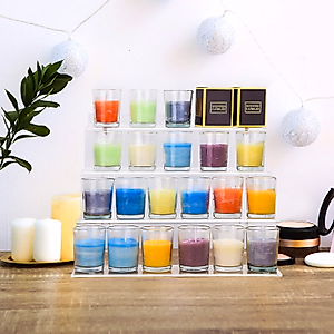 YIDITTHOPE 12 Inch Acrylic Shelf in 3 Pack, 4 Tier Perfume and Cologne Organizer, Funko POP Shelves Tiered Riser Display Stand, Acrylic Display for Decoration