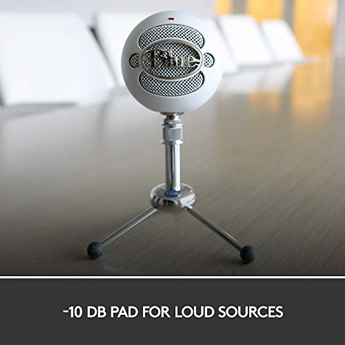 Logitech for Creators Blue Snowball iCE USB Microphone for Gaming, Streaming, Podcasting, Twitch, YouTube, Discord, Recording for PC and Mac, Plug & Play-Black