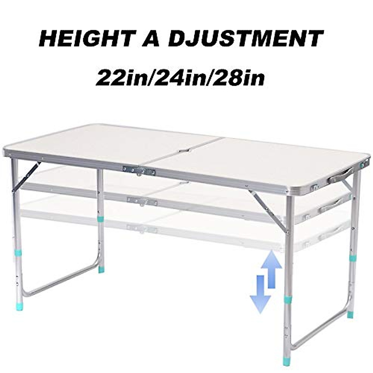 Outdoor Table and Chair Set Outdoor Waterproof Ultra-Light Folding Tables and Chairs, Camping Aluminum Alloy Durable Picnic Tables and Chairs, Outdoor Portable desks