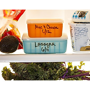 Frego Award-Winning Plastic-Free Glass and Silicone Food Container | 4 Cups | Orange