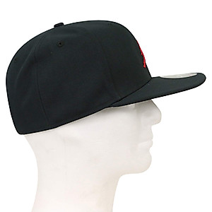 NIKE Men's Jordan PRO Jumpman Snapback, Black/Black/Black/(Gym red), misc