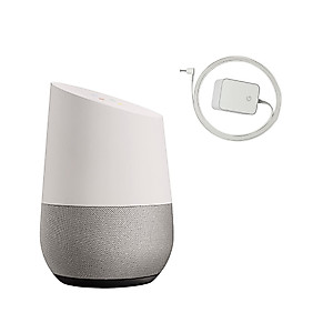 Google Nest Hello White/Slate Speaker and Metallic Base Bundle