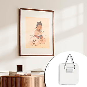 40 Pieces Invisible Adhesive Plate Hanger Vertical Plate Holders for The Wall Hooks Decorative Plates Wall Holders for Display 1.25 Inch