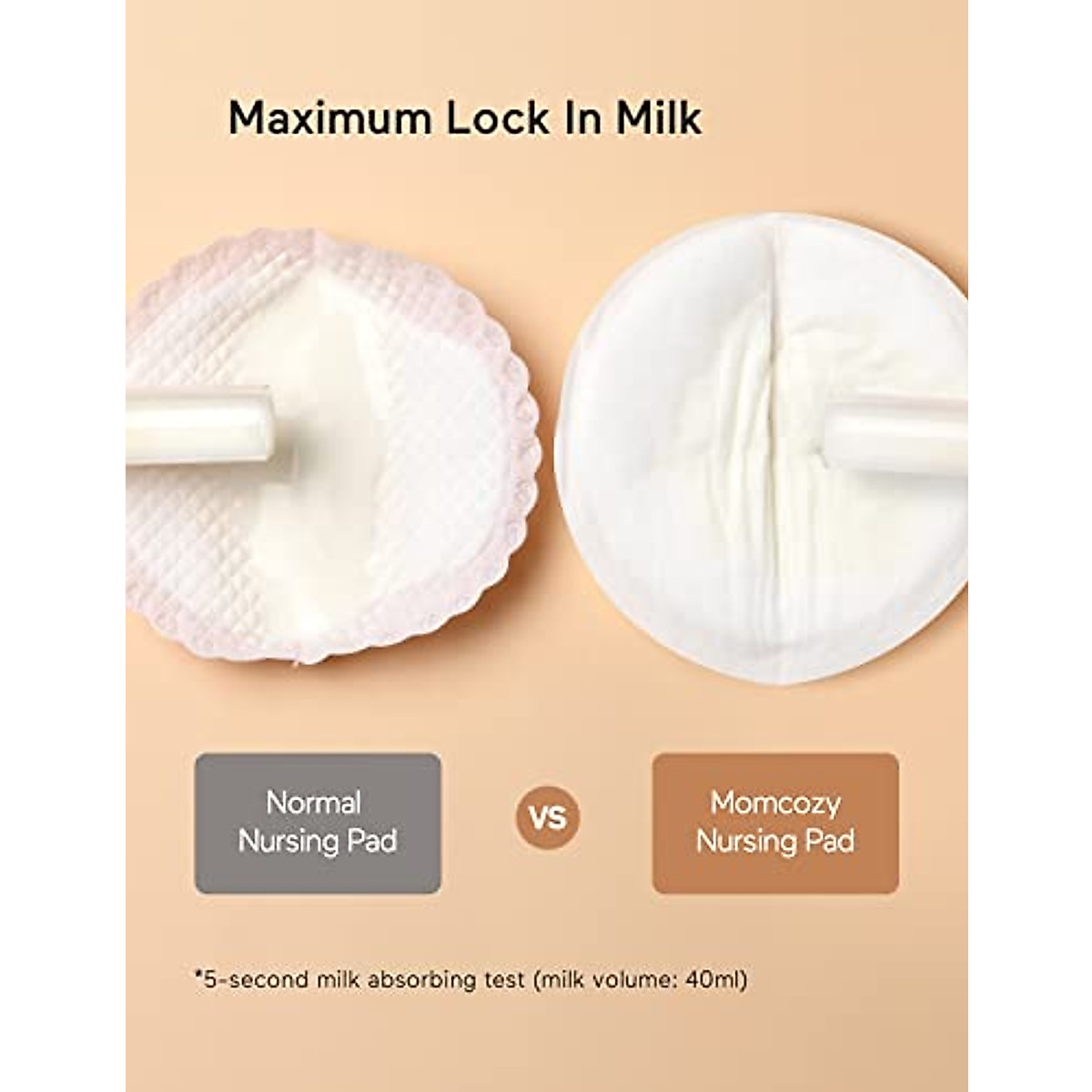 Momcozy Super Soft Nursing Pads Disposable, Fast Absorbent 120 Count Breast Pads for Breastfeeding, Extra Fit & Leak-Proof Nipple Pads, Portable