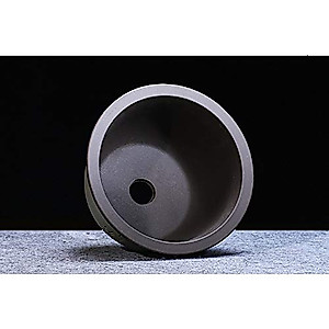 Purple Sand Flower Pot Green Cactus Orchid Pot Classical Large Medium and Small Flower Planter Round Ceramic Succulent Planter Pot Suitable for Indoor Longevity Flowers Cyclamen Orchid