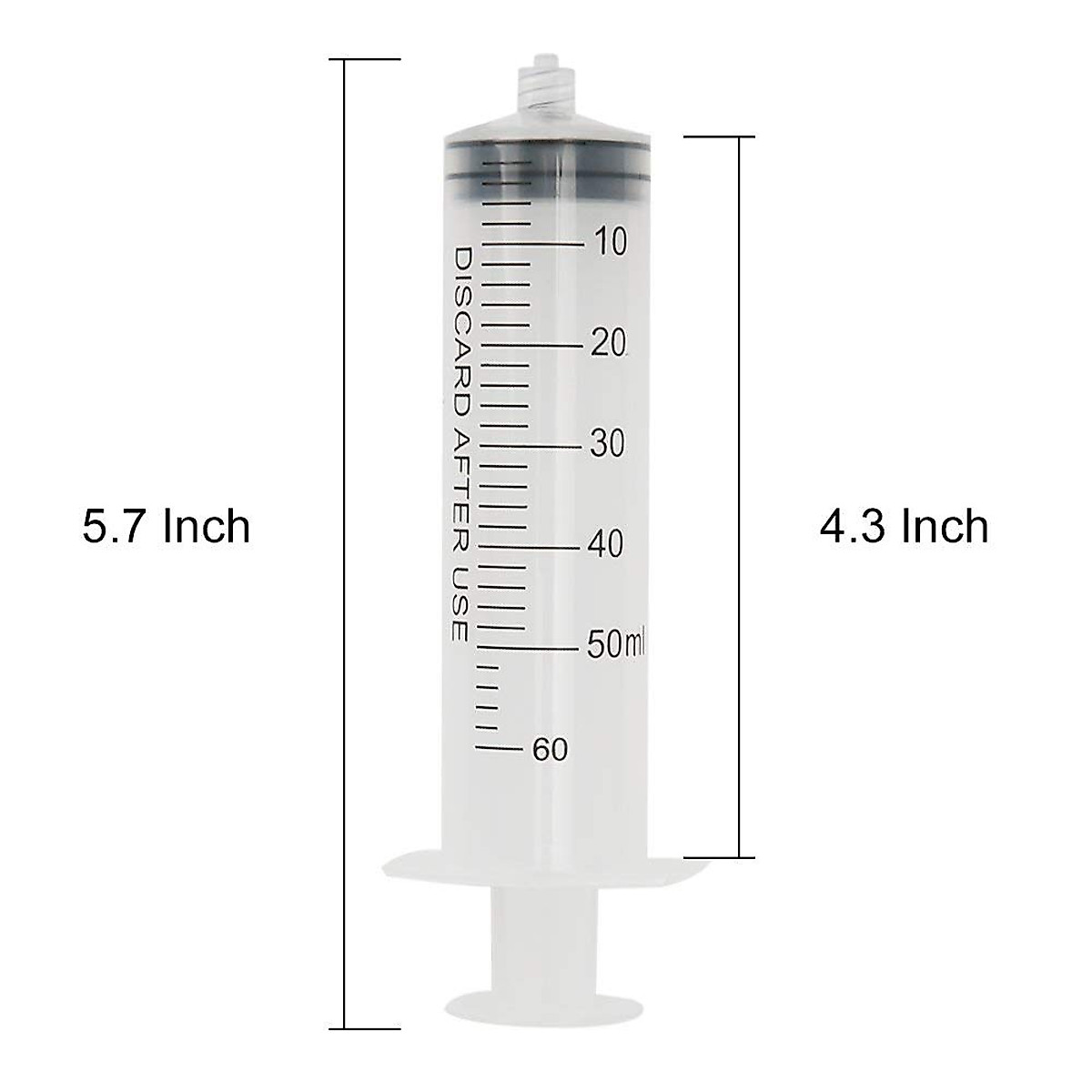 Shintop 60ml Syringes with 18Ga 1.5'' Blunt Tip Needles for E-Liquids,Oil or Glue Applicator(Pack of 10)