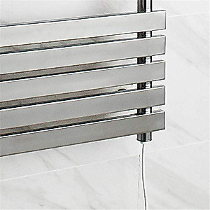 HAPPLiGNLY Heated Towel Rail- Electric Towel Rack,Heated Towel Rack,Electric Tumble Dryer to Heat Your Bathroom and Towels,Best Helper in The Bathroom,46x20.5 inch,Hard Wire MJ