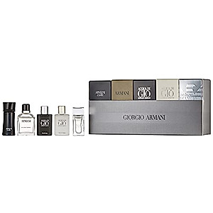 Armani 5 Piece Set For Men (Code 4ml/Diamonds 4ml/Adg 5ml/Green 7ml/Adg Profumo 5ml)