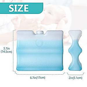CURMIO Bottle Ice Pack for Breastmilk Storage Bag, Reusable Ice Pack for Breastfeeding Working Moms (Fits for 9 Oz Bottles)