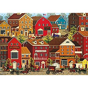 Buffalo Games - Charles Wysocki - Lilac Point Glen - 300 Large Piece Jigsaw Puzzle, Red