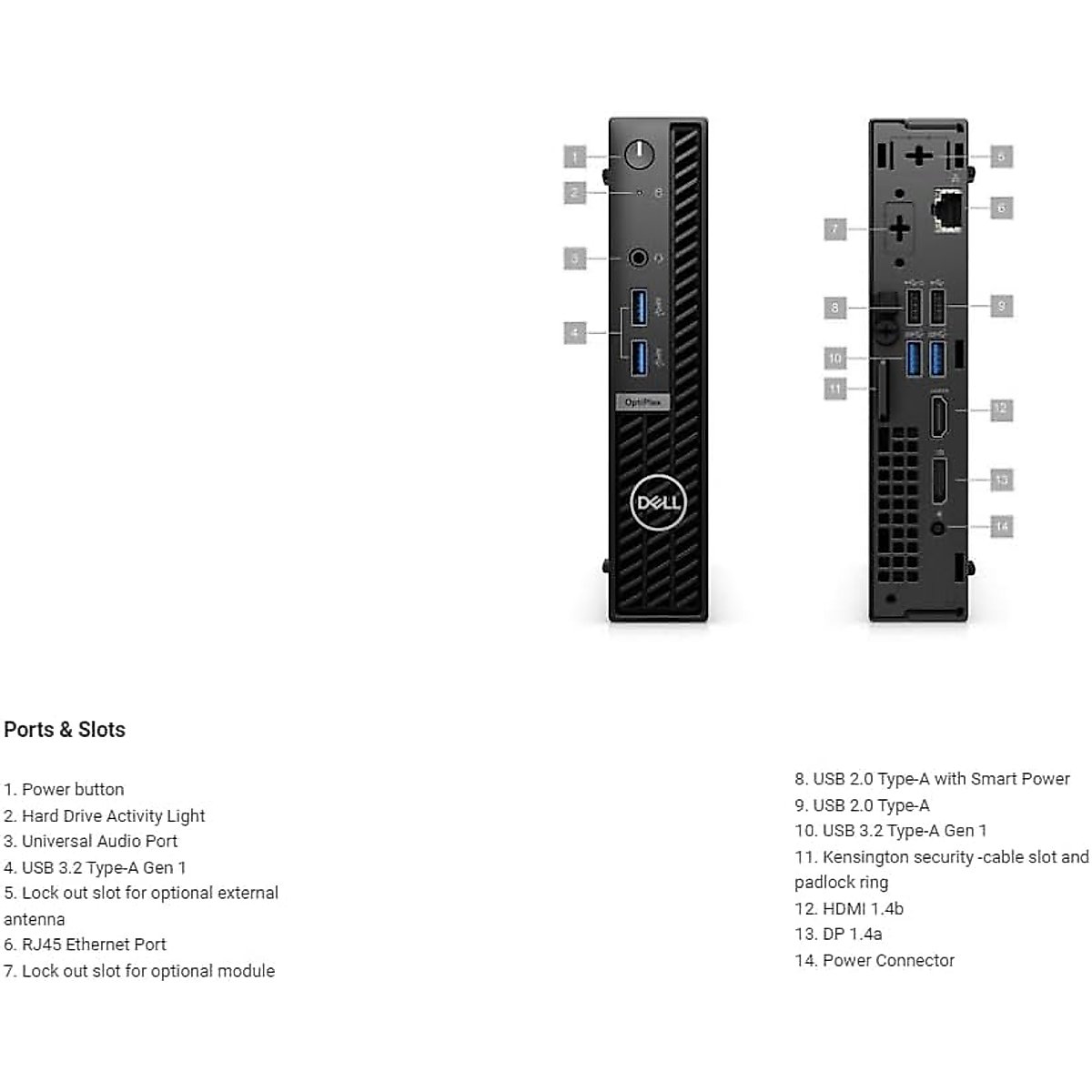 Dell OptiPlex 7010 Micro Form Factor Desktop, Intel Core i5-13500T (14 Core up to 4.6 GHz), 32GB DDR4 RAM, 1TB PCIe SSD, Intel UHD Graphics, Windows 11 Pro, Black