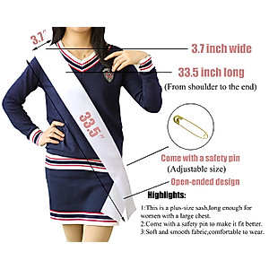 4 Pack White Blank Sashes,Plain Satin Sash for Pageants,Senior Sash,Custom Sash,DIY Personalized Sash for Prom,Birthday Party Decorations.