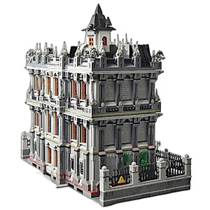 General Jim's 3-Level 7,357 Piece Lunatic Asylum Hospital Mad House – a City Modular Architecture Building Block Set | Comparible with Major Brick Building Brands