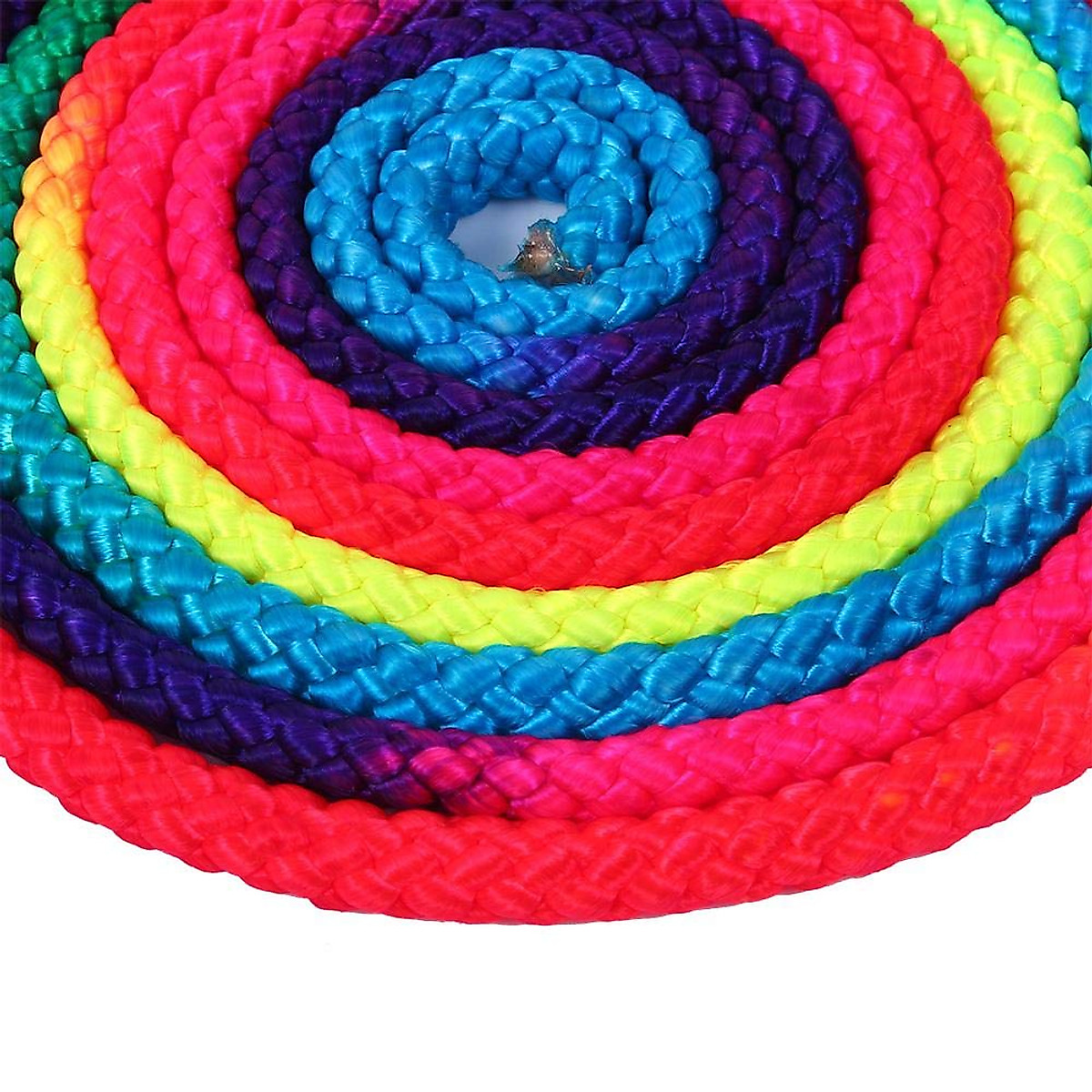Gymnastics Rope,Rainbow Color Rhythmic Gymnastics Rope Solid Competition Arts Training Rope