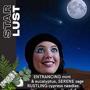 Friday Collective Star Lust Candle, Fresh & Clean Scented, Made with Essential Oils, 3 Wicks, 13.5 oz