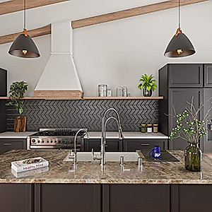 ALFI brand ABKF3001-PC Kitchen Faucet, 20.4"H, Polished Chrome