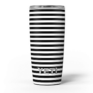 Design Skinz Slate Black Bold Hoizontal Lines - Skin Decal Vinyl Wrap Kit Compatible with The Yeti Rambler Cooler Tumbler Cups