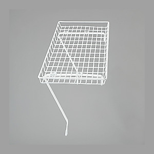 Household Essentials 05100 Rear Display Over-The-Washer Storage Shelf | Organize and Store Laundry Room Supplies | White