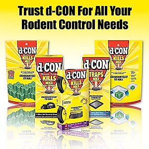 d-CON Disposable Corner Fit Mouse Poison Bait Station, 3 Bait Stations