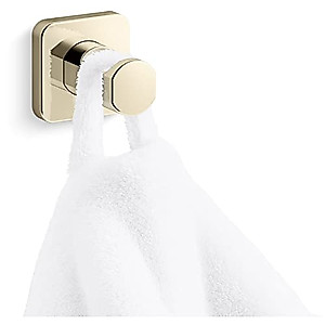 Kohler 23529-2MB Parallel Robe Hook, Vibrant Brushed Moderne Brass