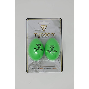 Tycoon Percussion Plastic Egg Shakers - Green