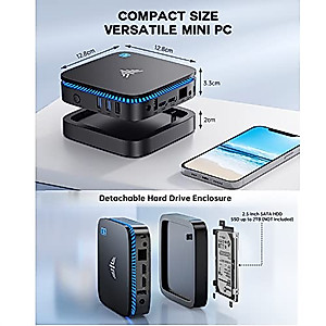 Mini PC,Intel 11th Gen N5105(up to 2.9GHz) Mini Desktop Computers,Windows 11 Pro Pre-Installed,8GB RAM/256GB M.2 SSD Mini Computer Tower Support 4K UHD,Dual Wi-Fi,BT 4.2 for Home Office School