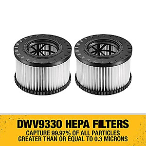 DEWALT Dust Extractor, Automatic Filter Cleaning, 8-Gallon (DWV010)