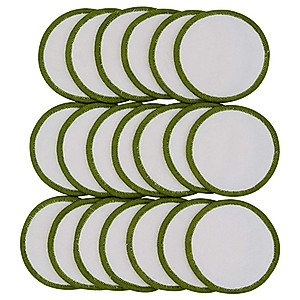 Minasuki 20 Pack Reusable Makeup Remover Pads - Bamboo Reusable Cotton Rounds for Toner, Washable Eco-Friendly Pads for All Skin Types with Cotton Laundry Bag