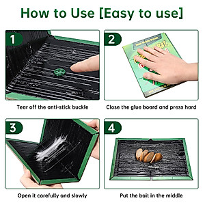 Glue Traps for Mice and Rats 12 Pack - LCUXOWX Sticky Traps, Mouse Glue Traps Indoor for Home,Super Sticky Adhesive Glue Board,Sticky Mouse Traps Extra Strength for Indoor Outdoor(Large 12"x 8.3")