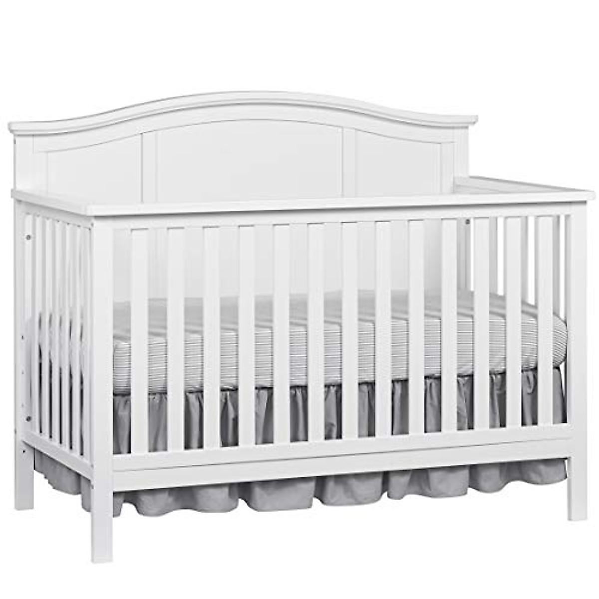 Oxford Baby Emerson 4-in-1 Convertible Crib, Snow White, GreenGuard Gold Certified