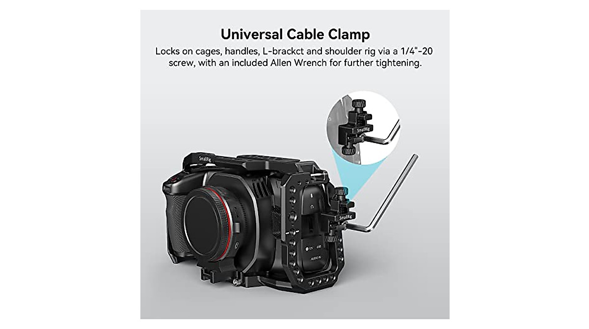SmallRig Cable Clamp Lock for HDMI & Power Cables - Easy Mounting