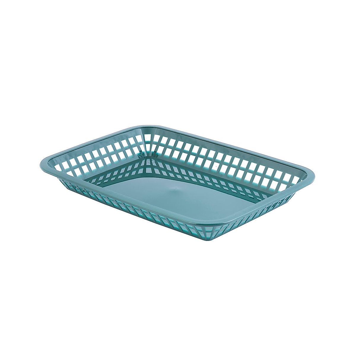 Tablecraft 1079FG Grande Green 11.75 x 8.5 Platter Basket - Dozen