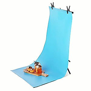 Meking T-Shape Photo Backdrop Stand, 8.56 x 6.56ft PVC Background Photography Support Stand System Kit with Carrying Bag & 4 Spring Clamps